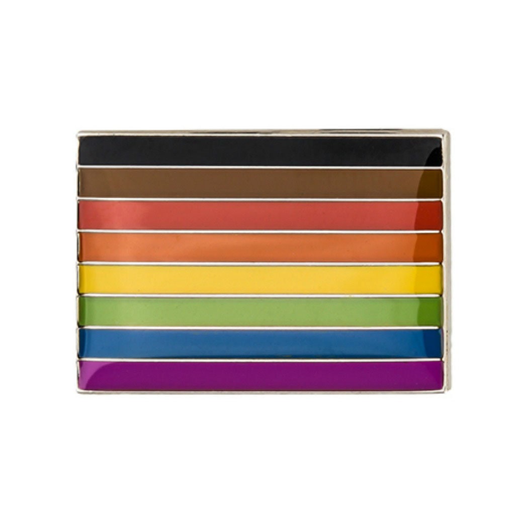 Philadelphia Pride Flag Pin LGBTQIA Inclusive Design Gay Lesbian Bi ...