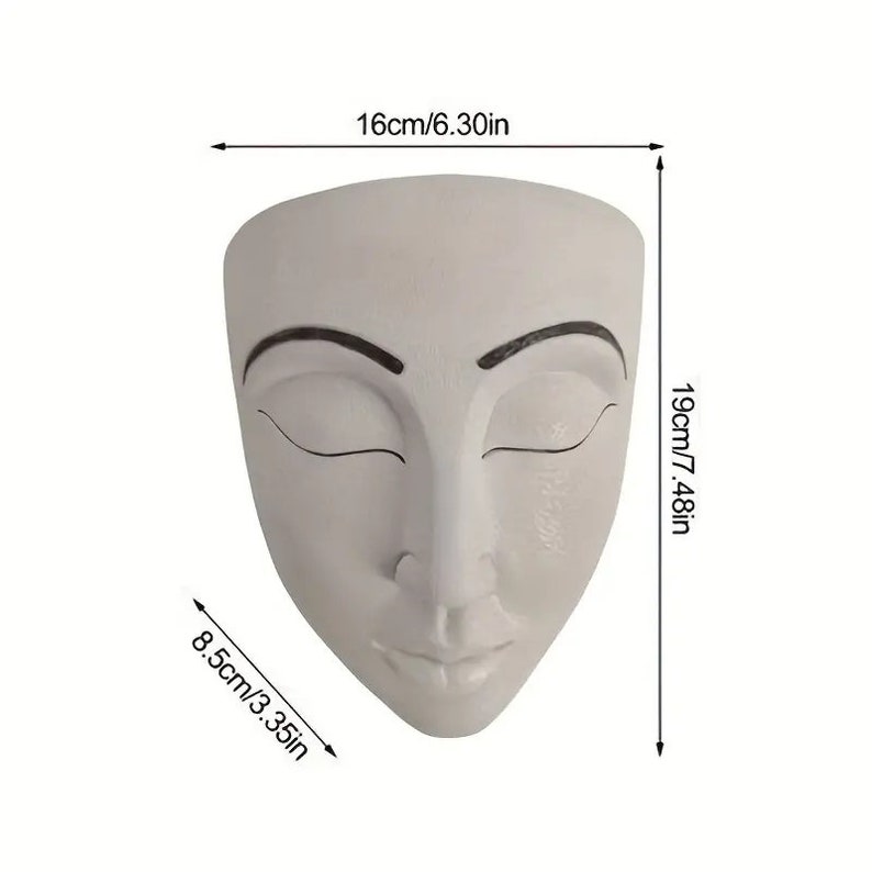 Face Head Pot Plant Potceramic Face Vase Hanging Planter Home - Etsy