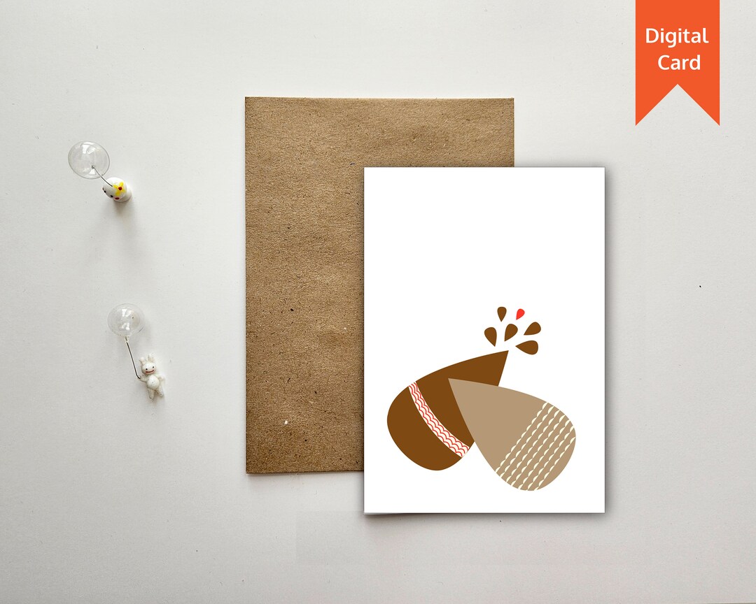 Printable Modern Tear Drops Note Card | Colorful Blank Cards ...