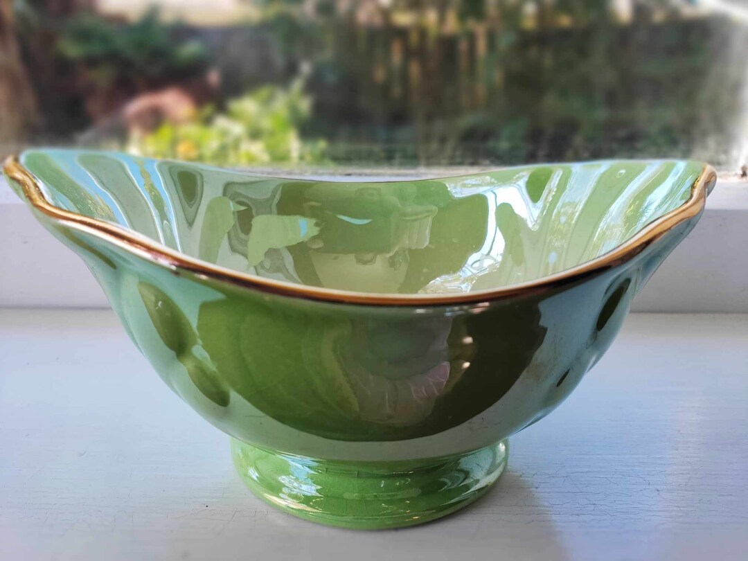 Maling Pottery Green Lustreware Bowl, C.1920s - Etsy