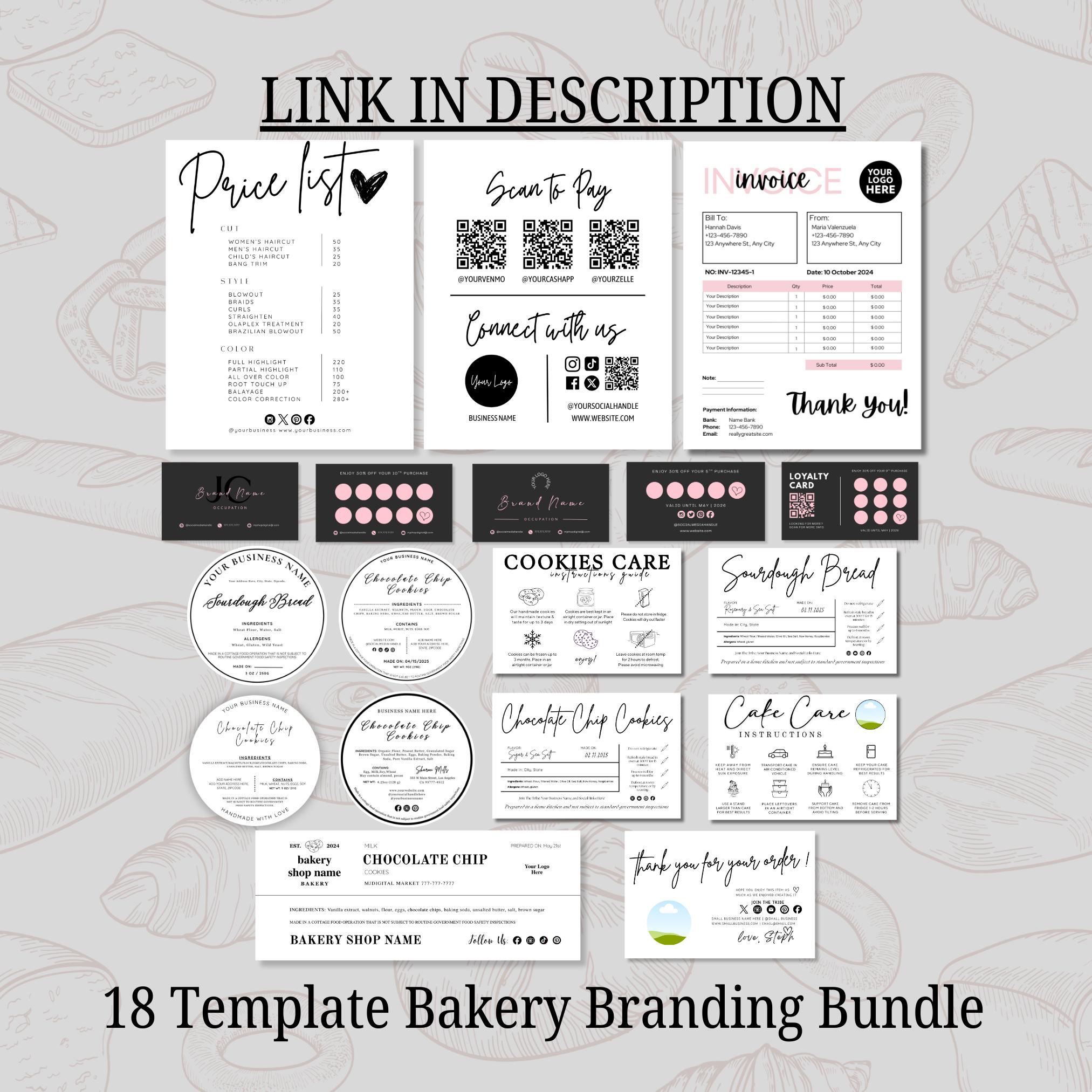 Customizable Canva Bakery Label Sourdough Printable Template Sourdough ...