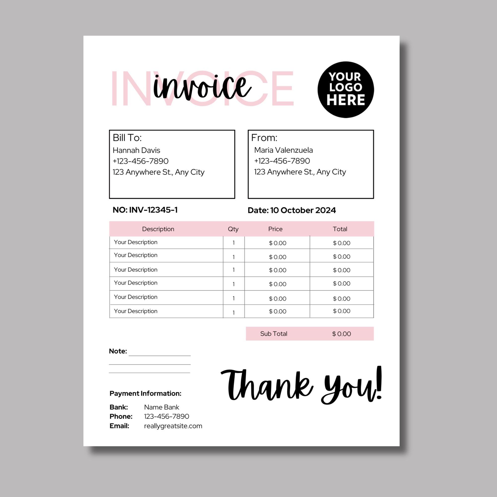 Editable T-shirt Order Form Bundle Canva Templates | Iron-on HTV DTF ...
