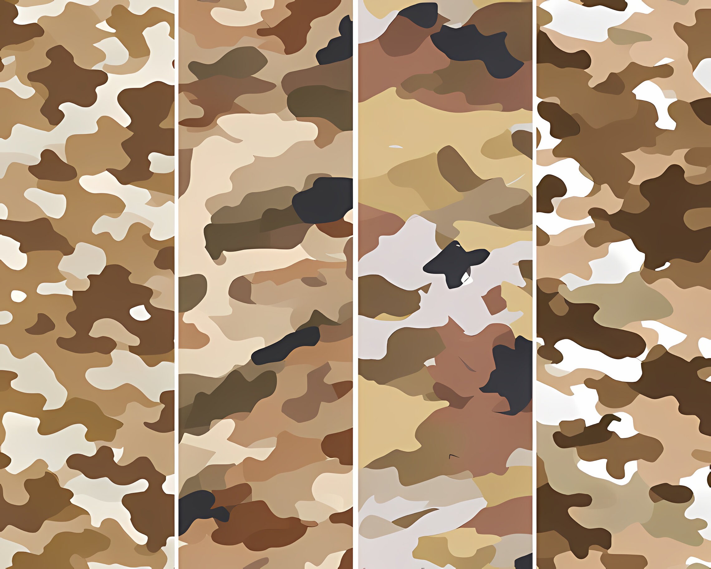 Seamless Desert Tan Camo Texture Digital Printable Paper, Kids Military ...
