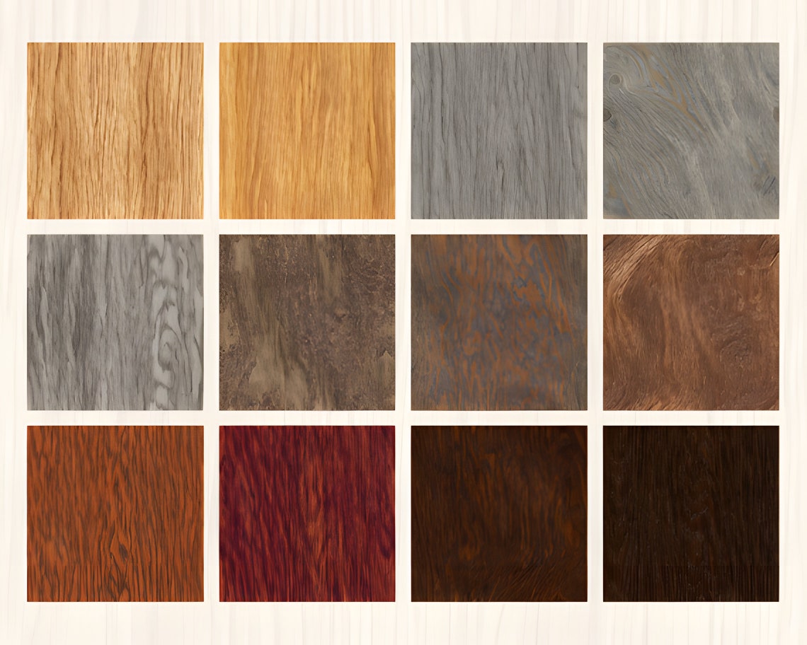 Seamless Wood Grain Texture Digital Printable Paper, Pine, Oak, Maple ...