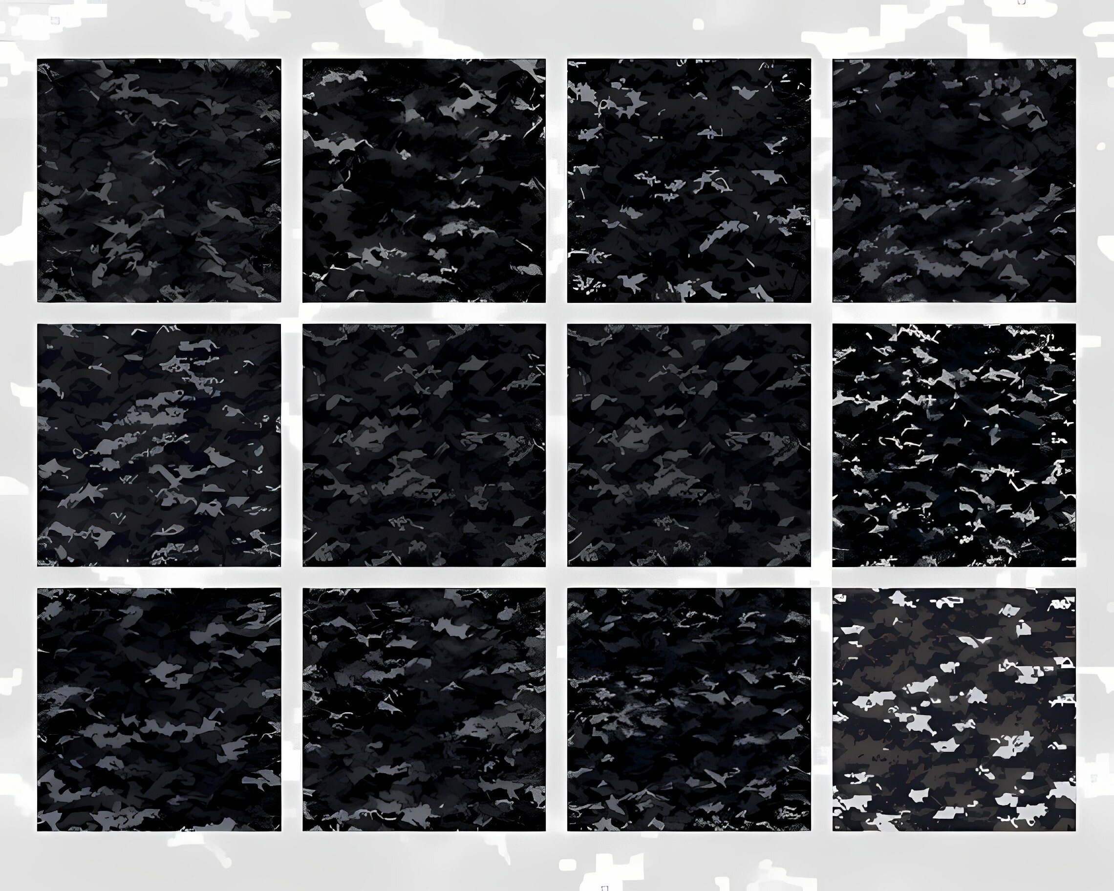 Seamless Grey Black Digital Camo Texture Printable Paper, Kids Military ...