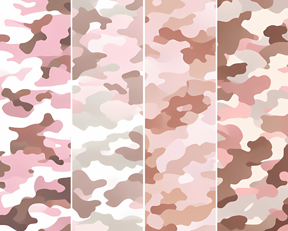 Seamless Light Pink Rose Gold Camo Texture Digital Printable Design ...