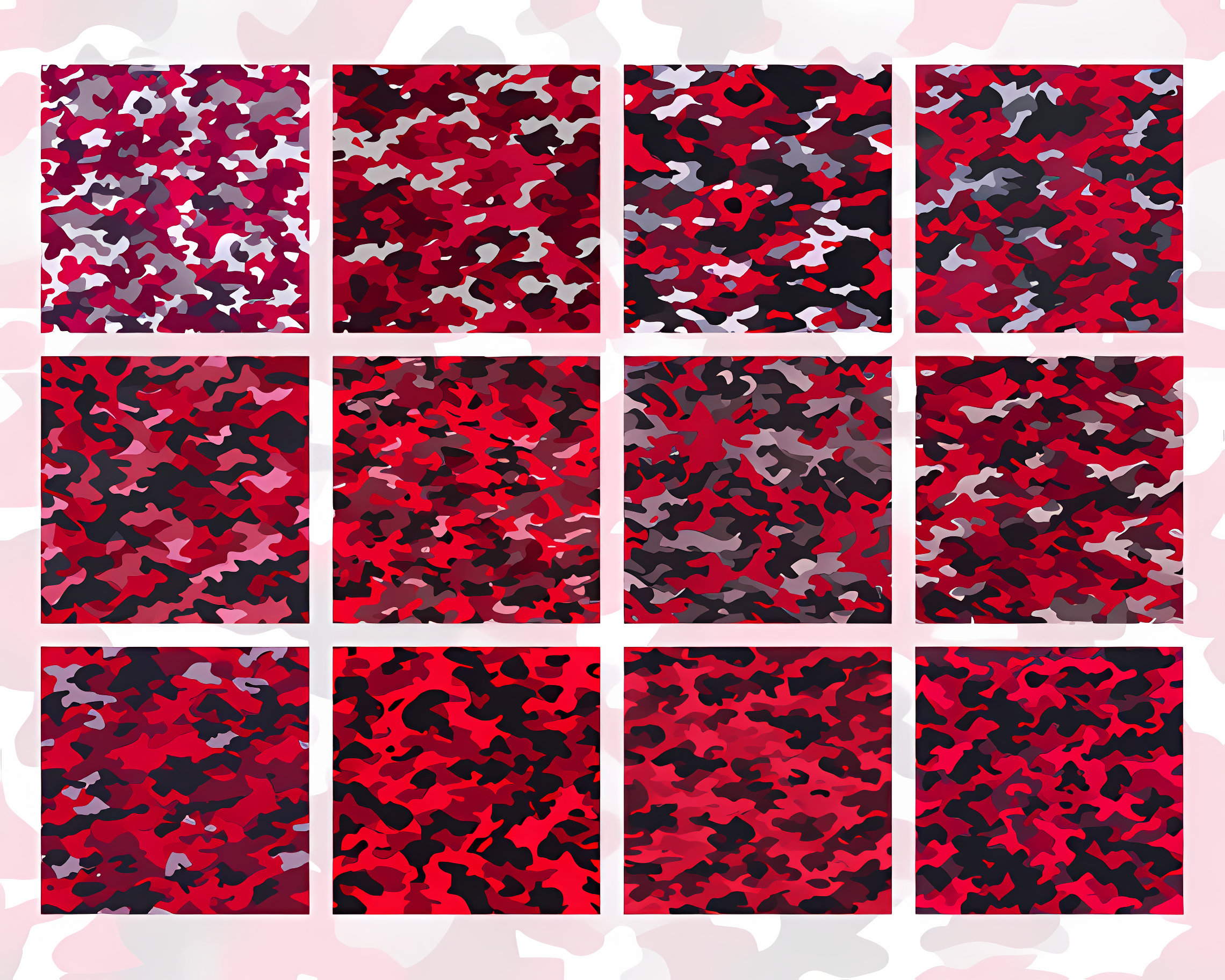 Seamless Red Camo Texture Digital Printable Image, Kids Military ...