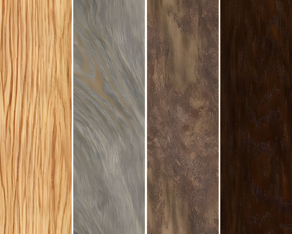 Seamless Wood Grain Texture Digital Printable Paper, Pine, Oak, Maple ...