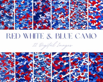 Seamless Red Camo Texture Digital Printable Image, Kids Military ...