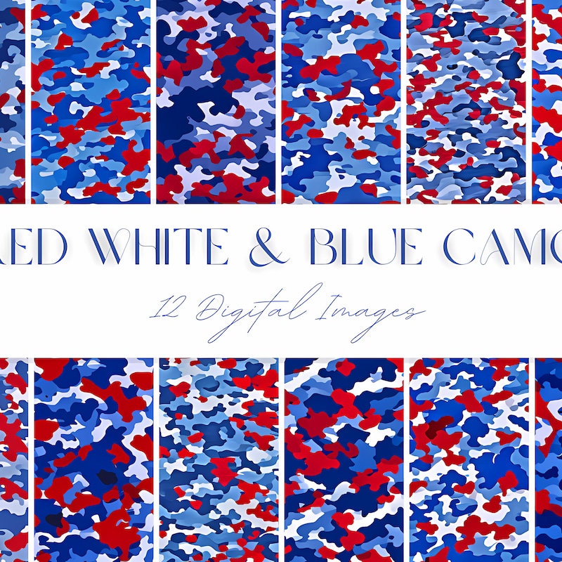 Blue Camo - Etsy