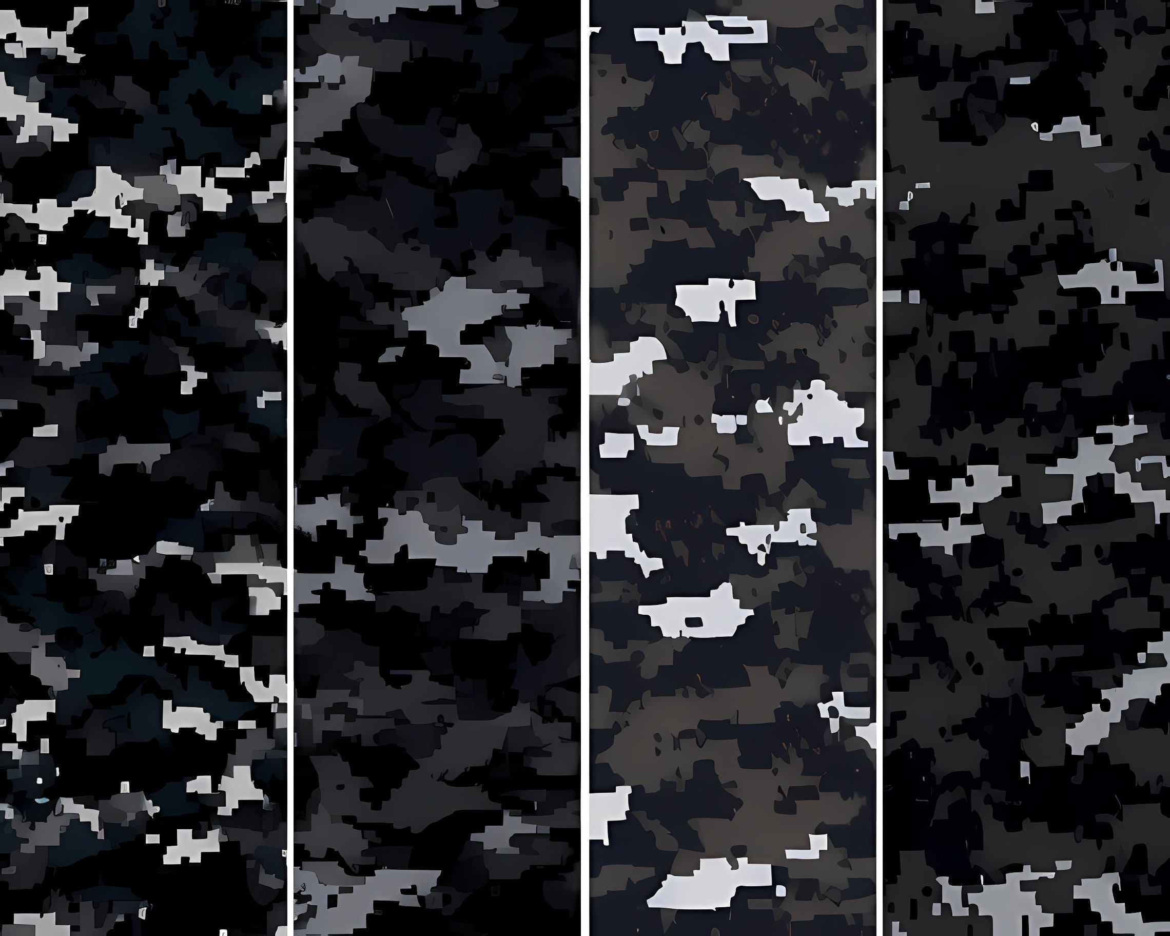Seamless Grey Black Digital Camo Texture Printable Paper, Kids Military ...