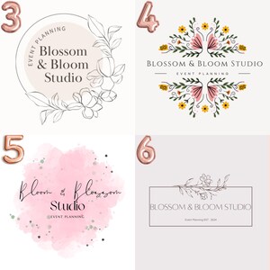 Affordable Feminine Logos for Women Entrepreneurs | Custom Designs - Etsy