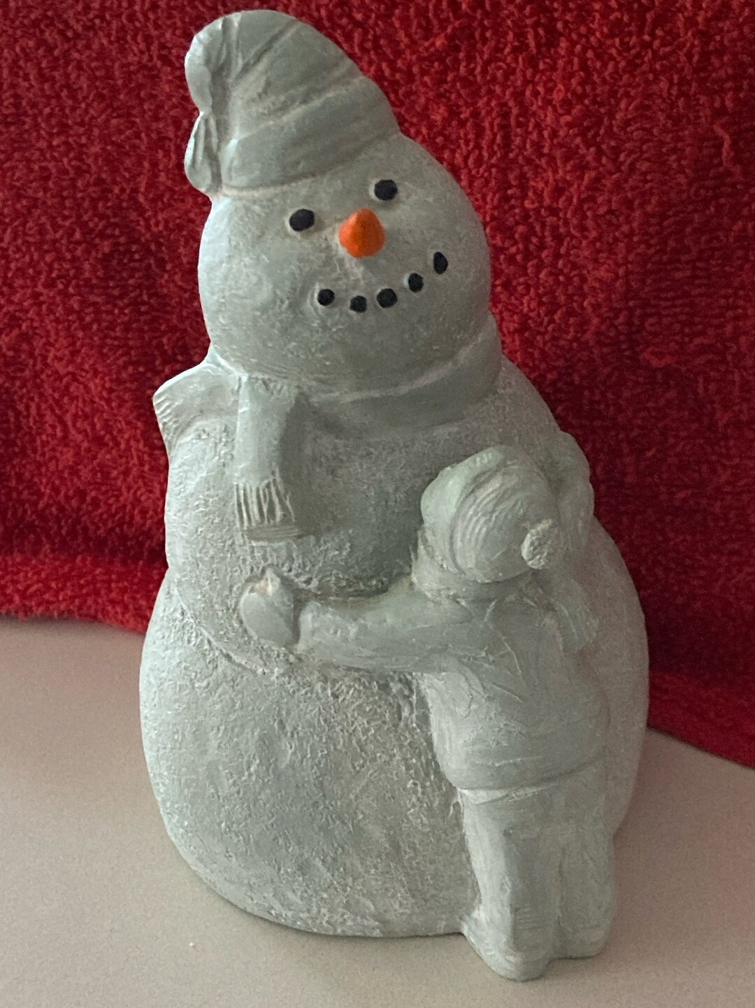 Child Hugging Snowman Isabel Bloom - Etsy