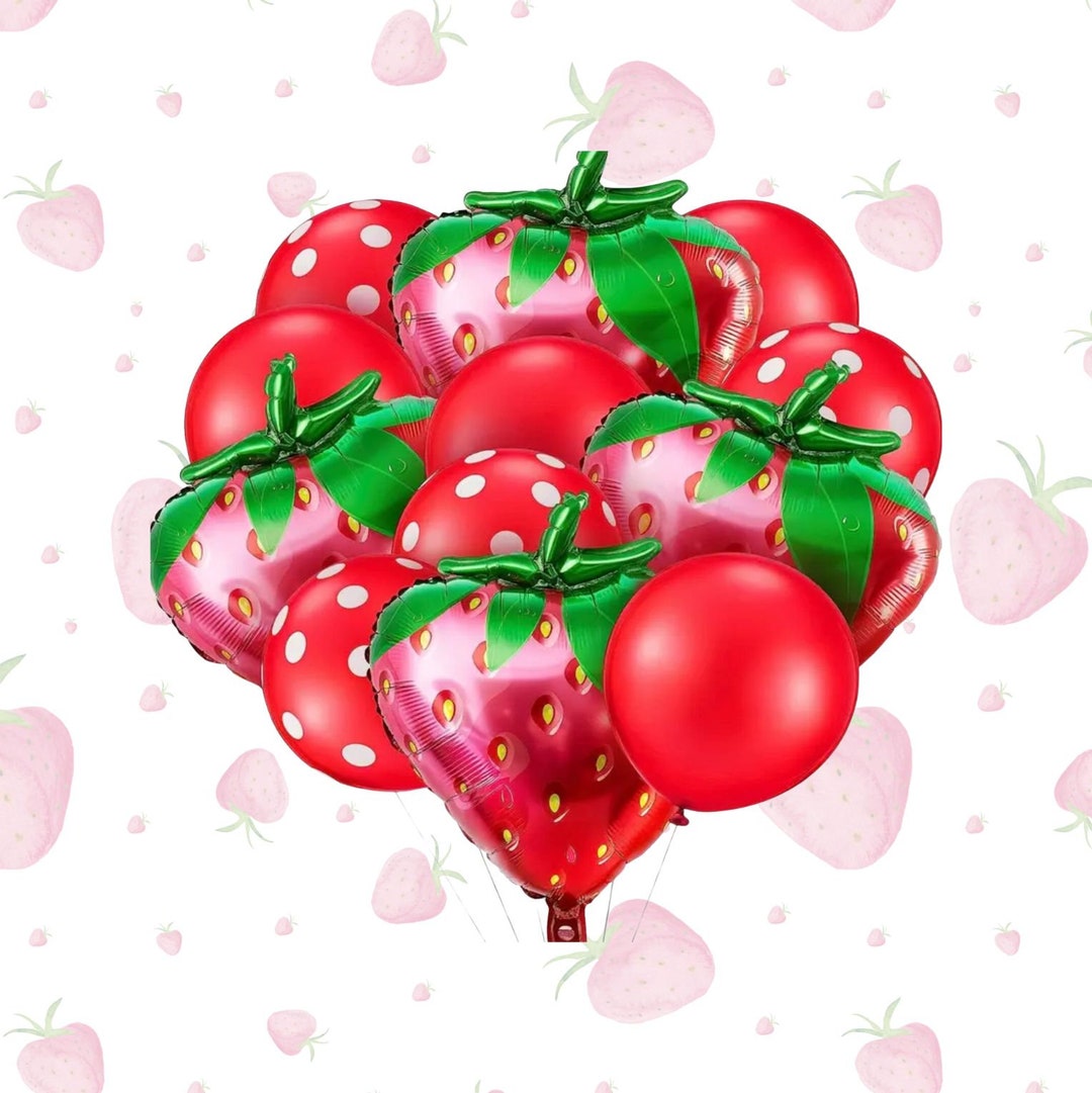 Strawberry Balloon Set: Berry First Birthday Party Decorations - Etsy