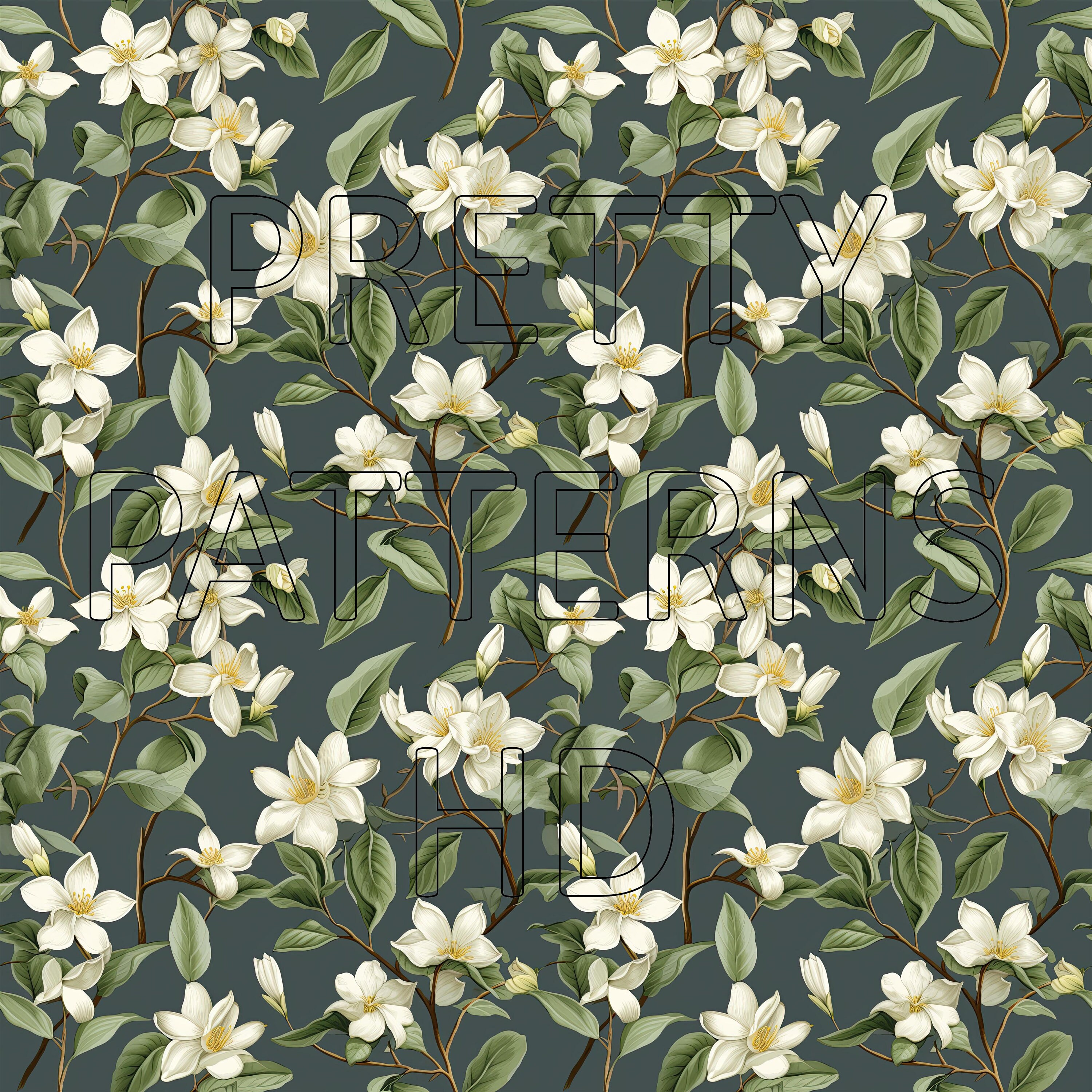 Illustrated Jasmine #1 - 8 Printable Scrapbook Sheets - Continuous ...