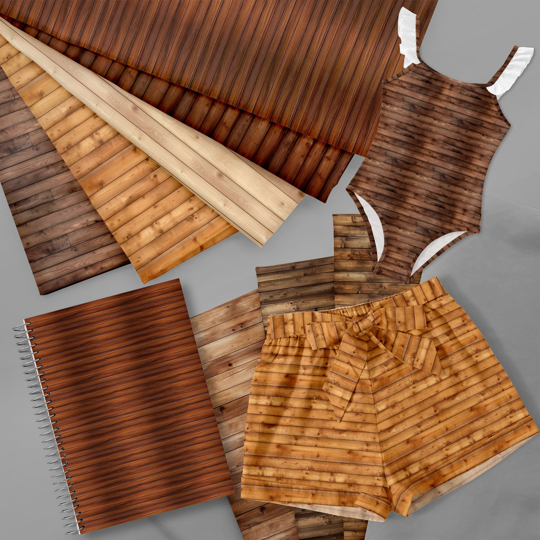 Wood Planks #8 - 8 Distinctive Printable Sheets - Continuous Tileable ...