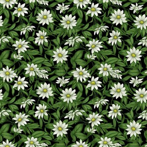 Gothic Vintage Daisy #2 - 8 Scrapbook Sheets - Seamless Tileable ...