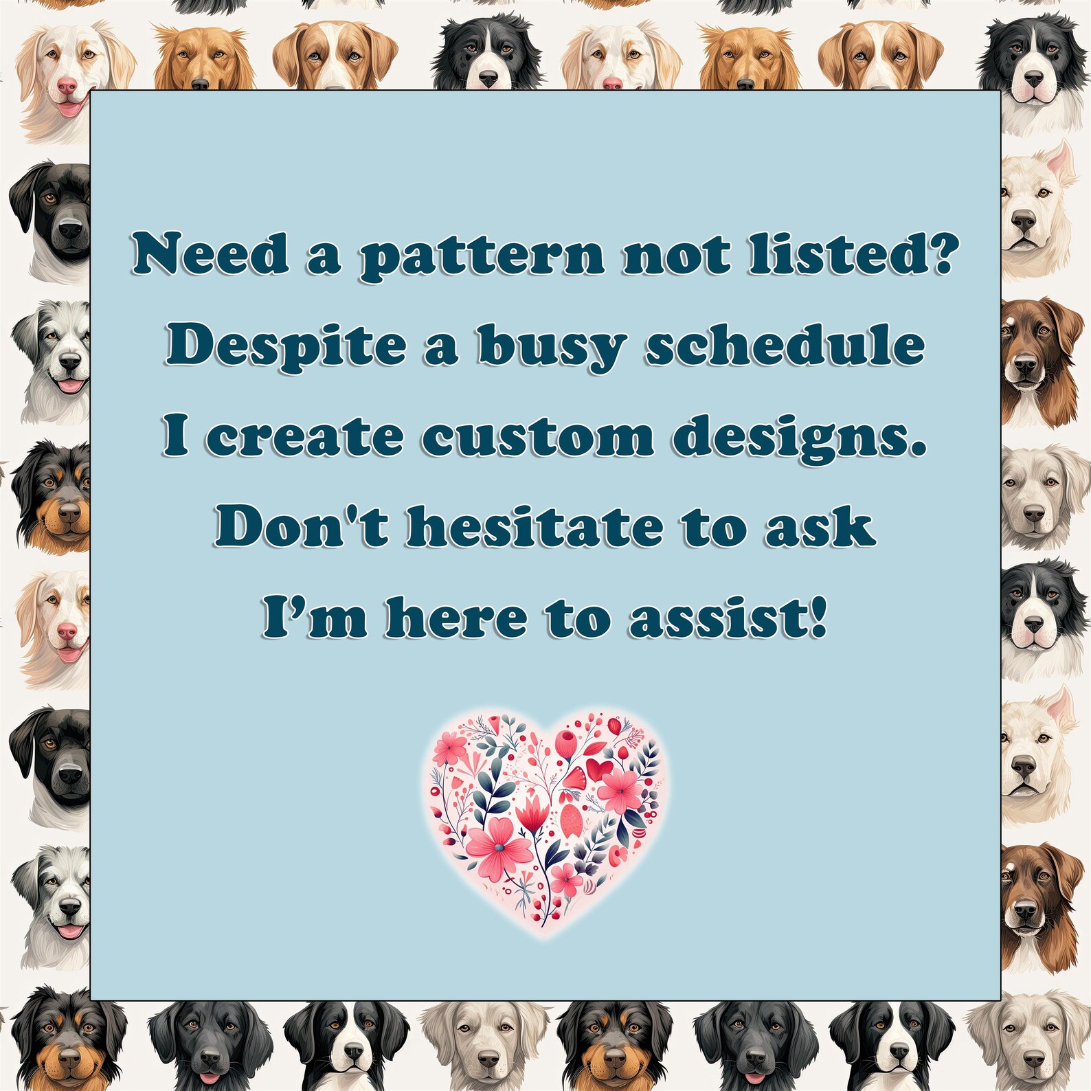 Cute Dogs #2 - 8 Printable Scrapbook Sheets - Seamless Tileable ...