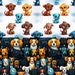 Cute Dogs #5 - 8 Printable Scrapbook Sheets - Seamless Tileable ...