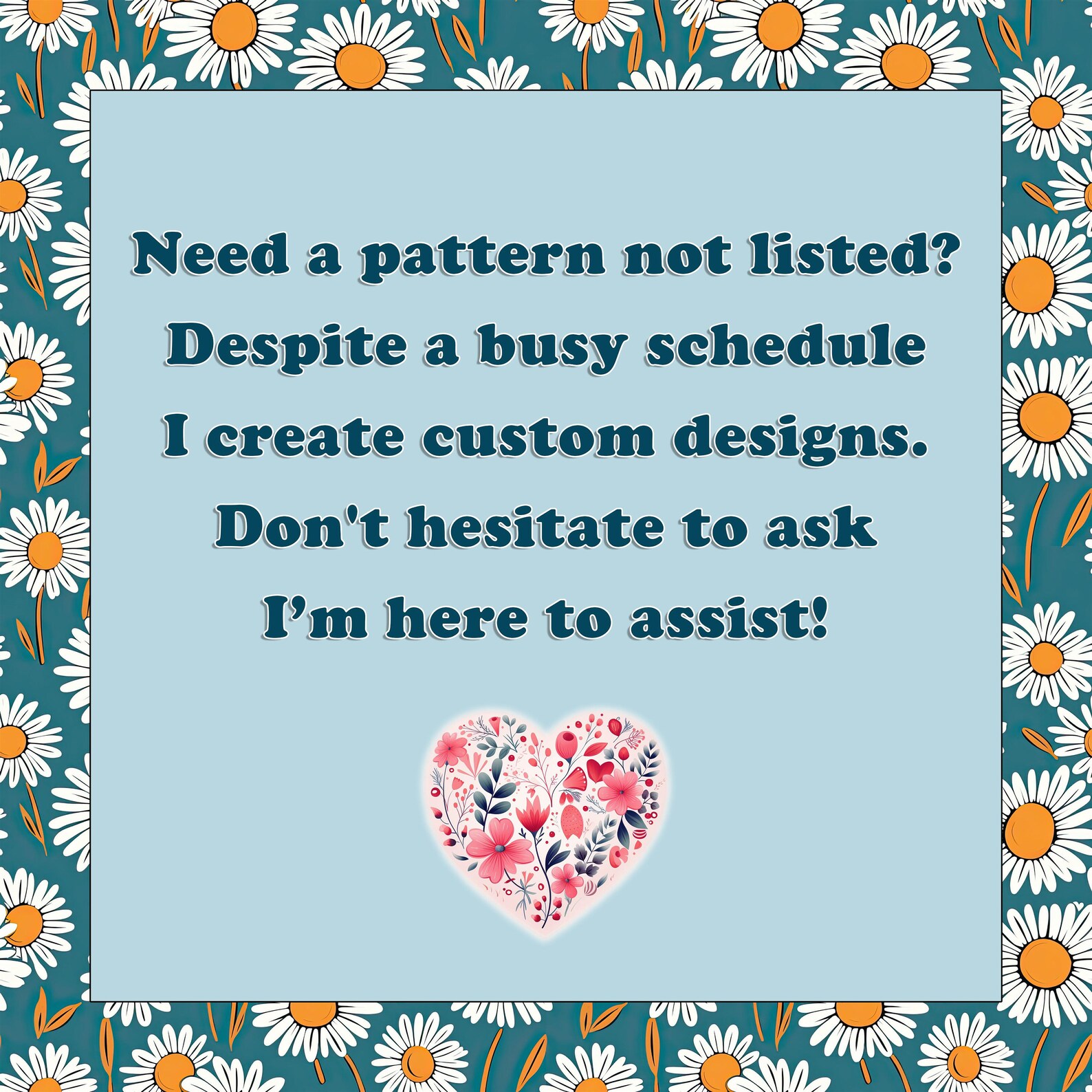 Boho Block Print Daisies #1 - 8 Printable Scrapbook Sheets - Seamless ...