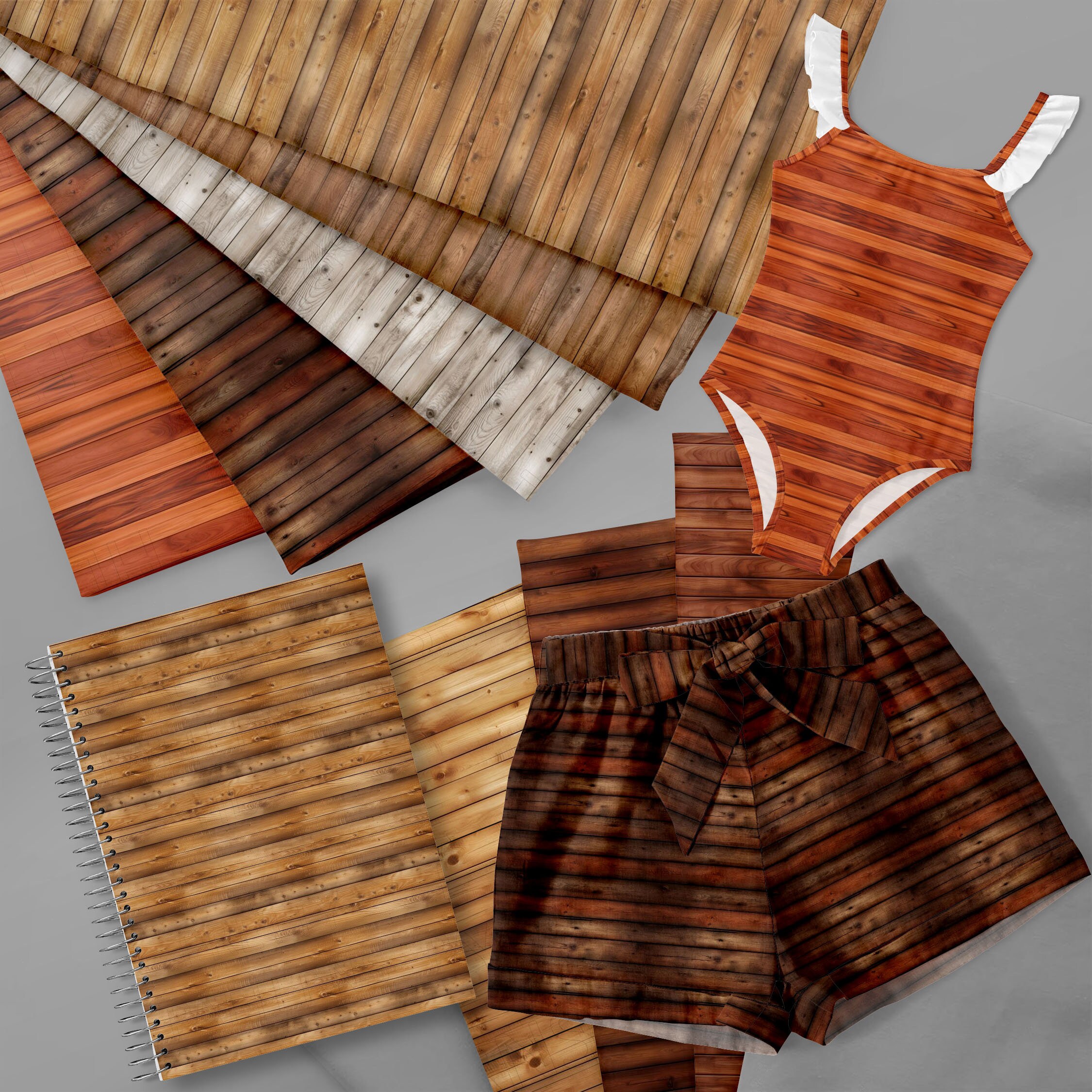 Wood Planks #7 - 8 Printable Scrapbook Sheets - Seamless Tileable ...