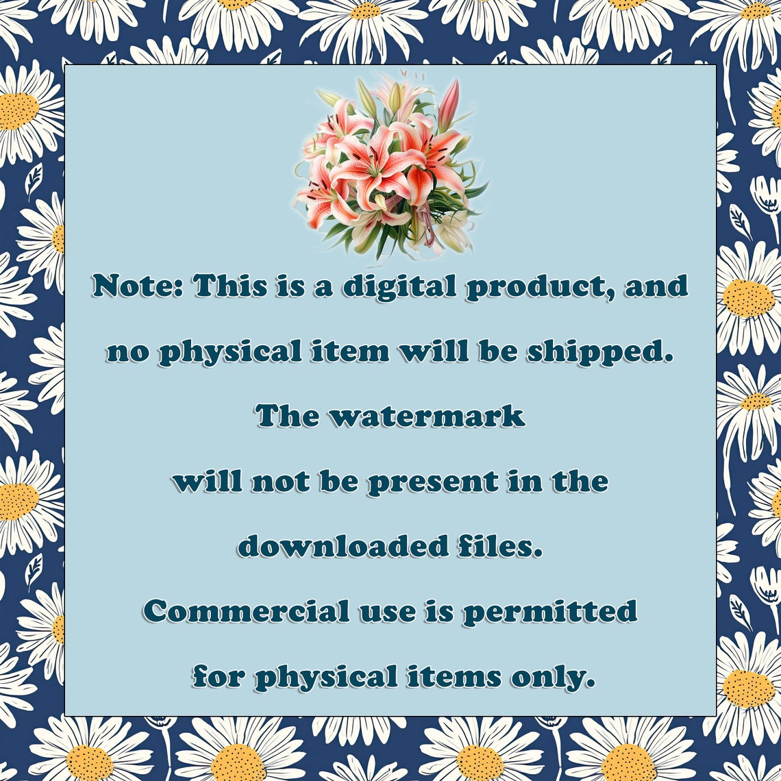 Boho Block Print Daisies 1 8 Printable Scrapbook Sheets - Etsy