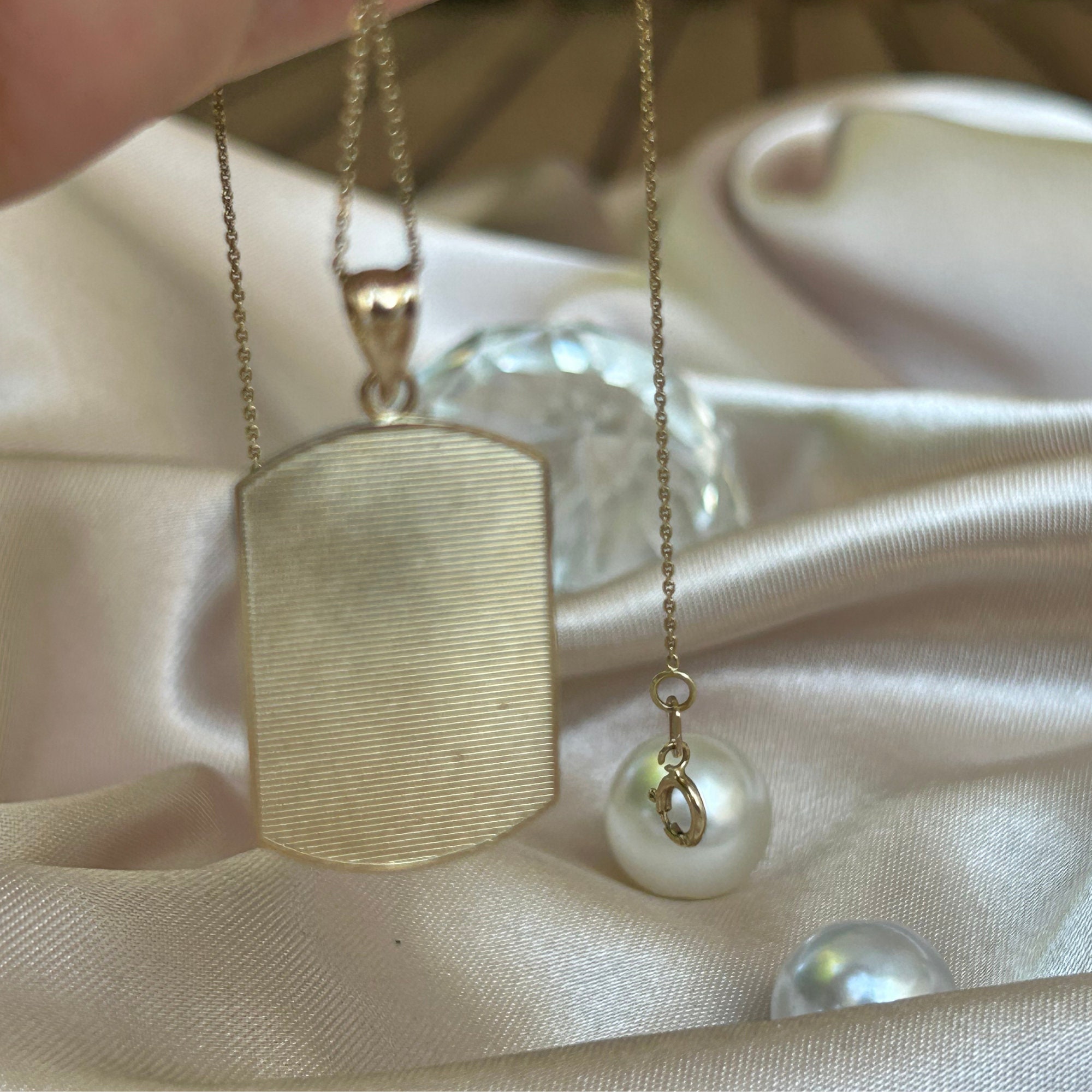 Solid Gold Lord's Prayer Religious Protection Necklace, Birthday Gift ...