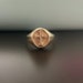 Yellow Gold and Sterling Silver Cross Ring - Etsy
