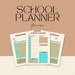 School Planner for Student, 2024 Back to School Printable Monthly ...