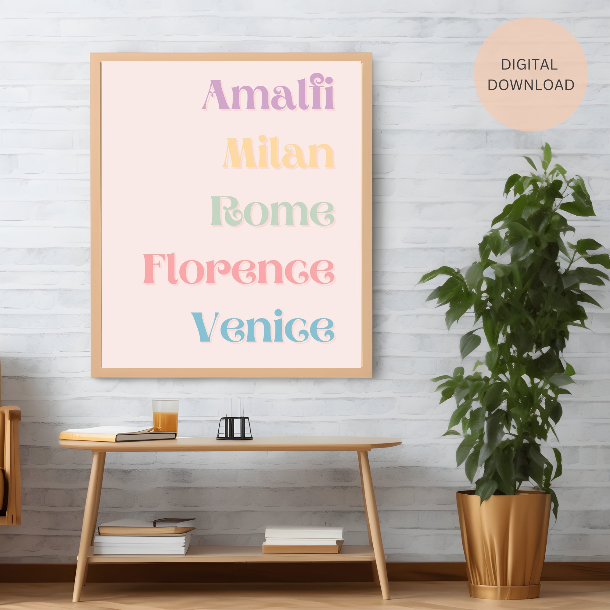 Italy Wall Art italian Dream Poster dreaming of Italy Italian Summer ...