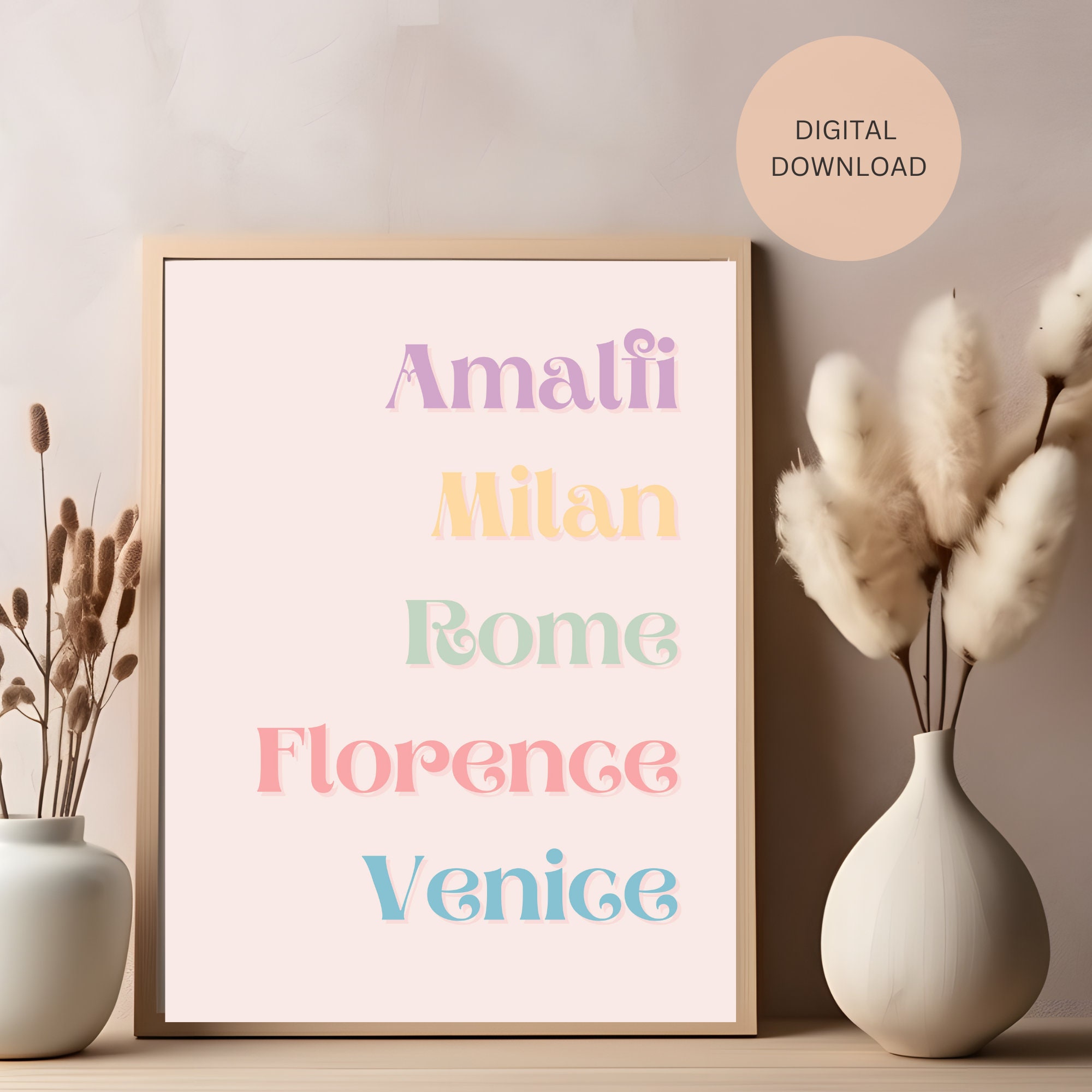 Italy Wall Art italian Dream Poster dreaming of Italy Italian Summer ...