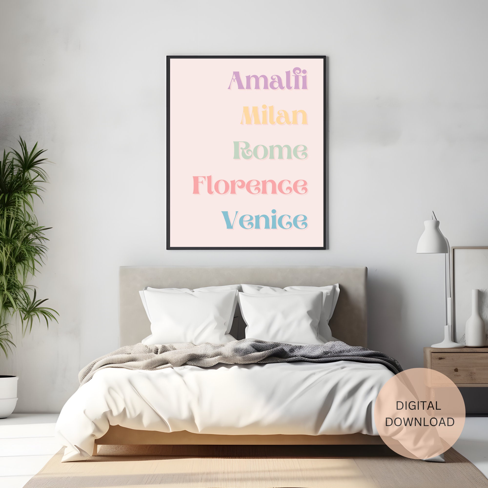 Italy Wall Art italian Dream Poster dreaming of Italy Italian Summer ...