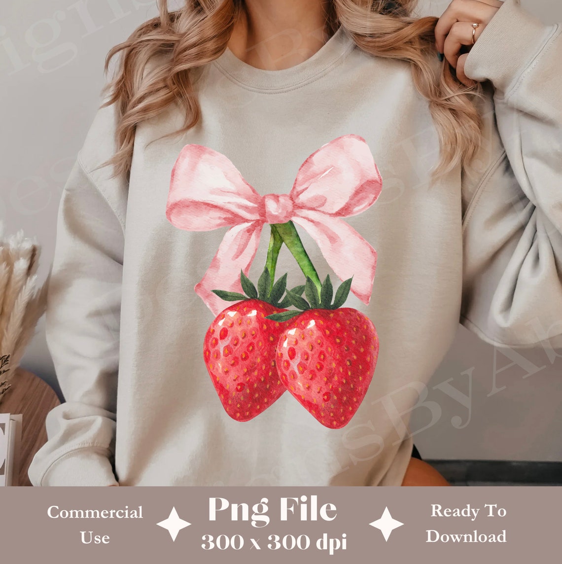 Strawberry Bow Png, Cherry Png, Pink Bow, Aesthetic Png, Ribbon, Girlie ...