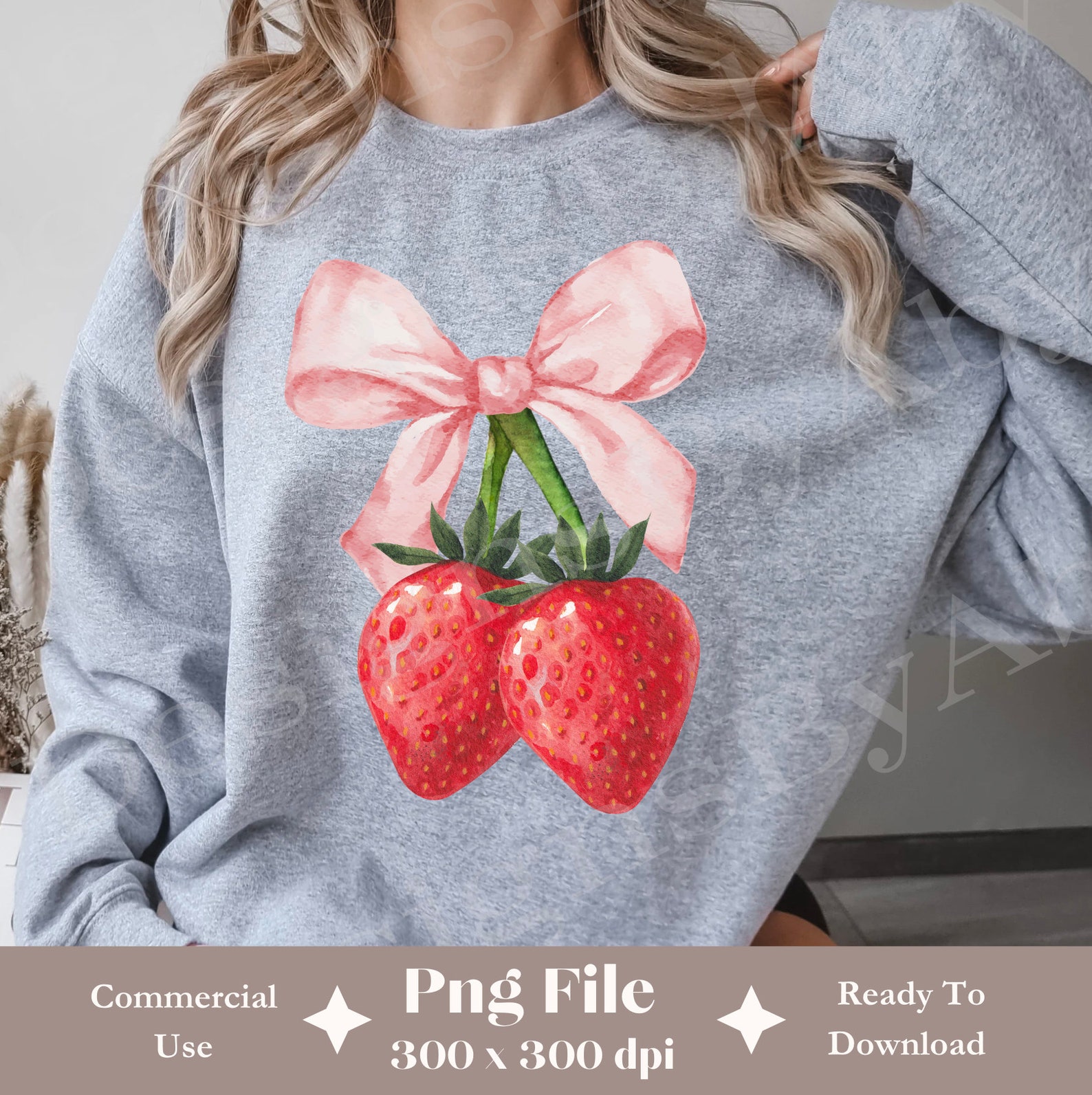 Strawberry Bow Png, Cherry Png, Pink Bow, Aesthetic Png, Ribbon, Girlie ...