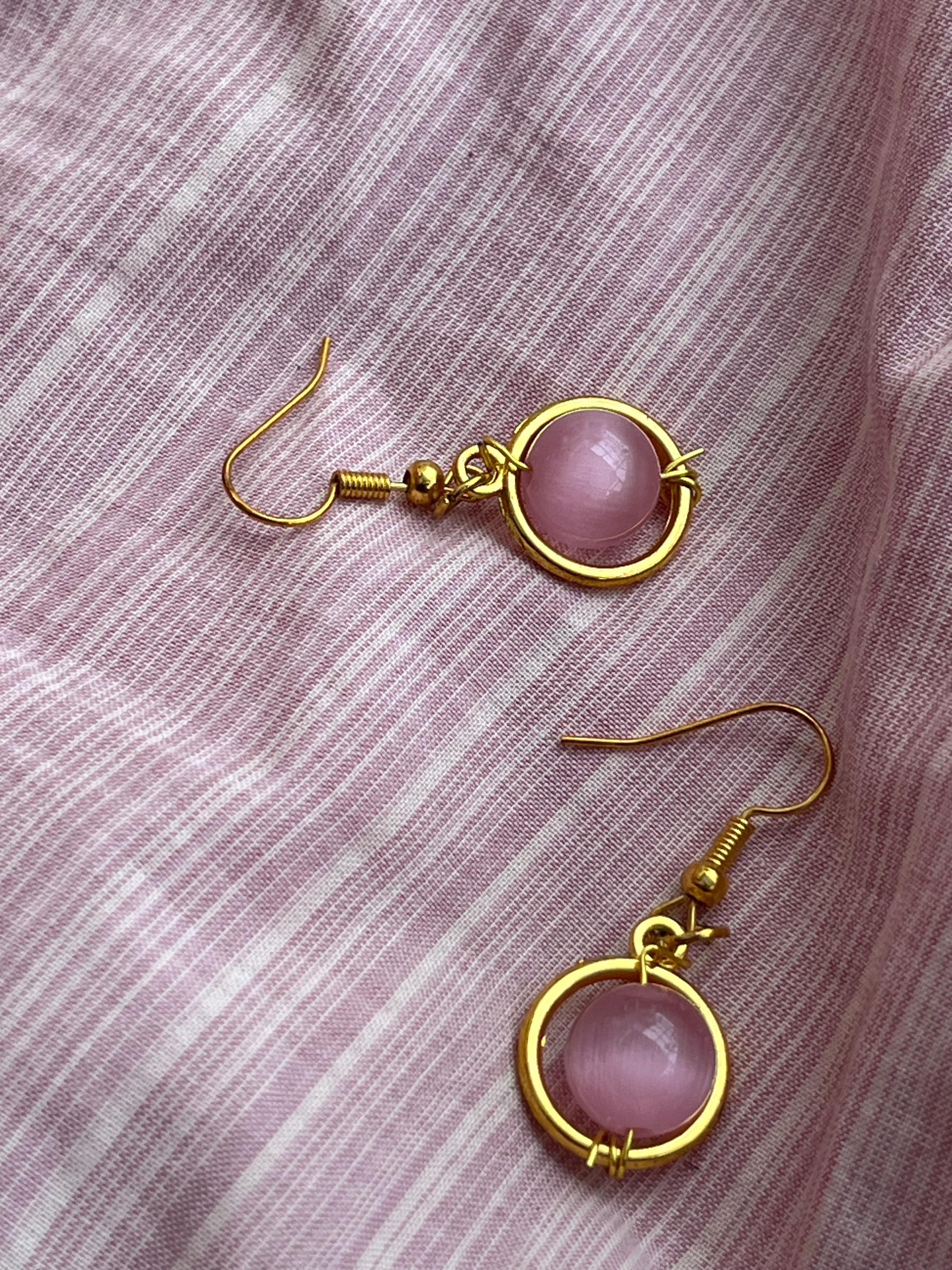 Goldie Drop Earrings, Dainty Glistening Earrings - Etsy