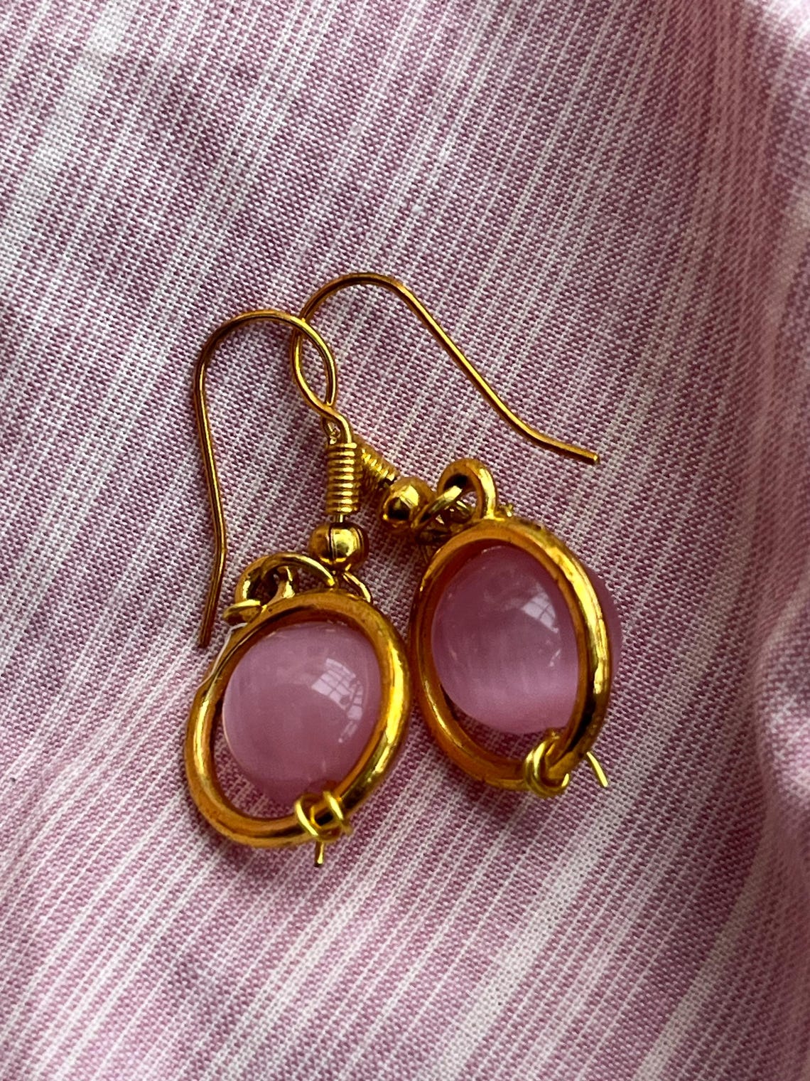 Goldie Drop Earrings, Dainty Glistening Earrings - Etsy