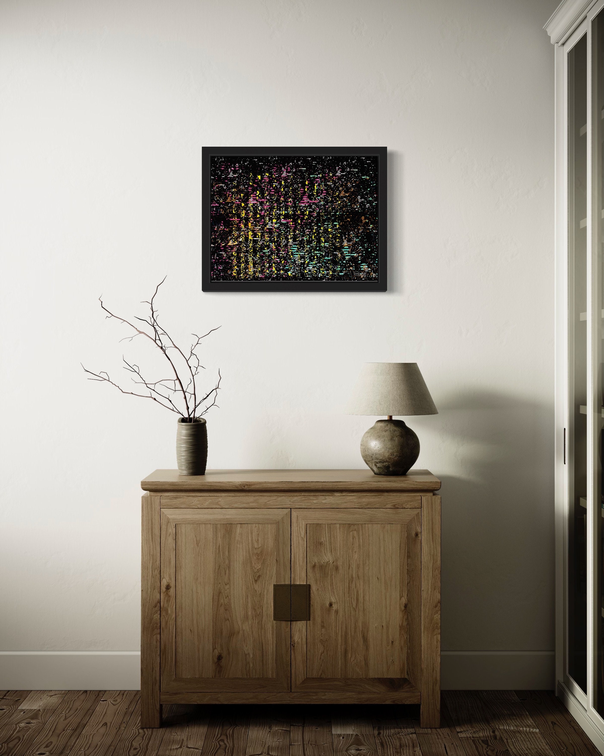 Abstract Energy Positive Vibration Wall Art Print With Custom - Etsy