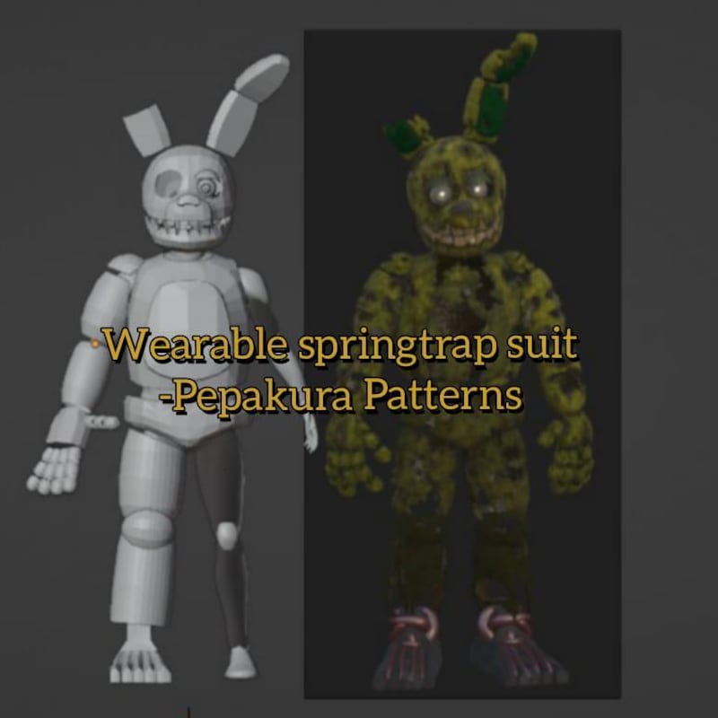 Springtrap Foam Template - Etsy