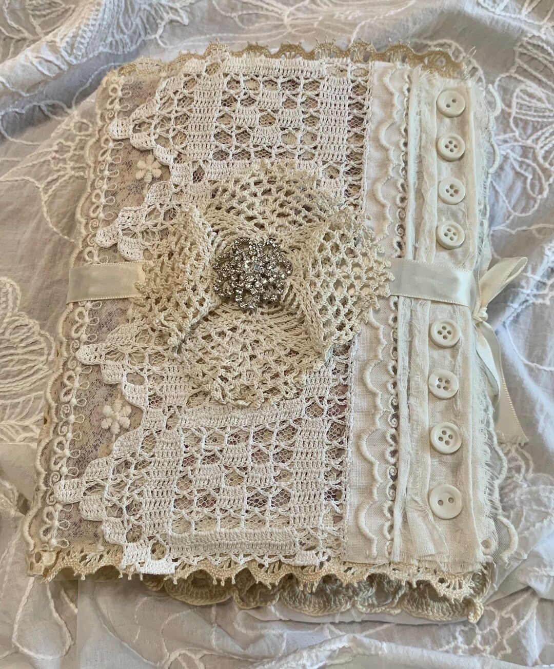 Paper and Lace Unique Vintage Journal With Sewn Pages - Etsy