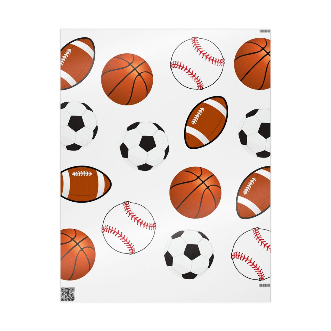 Kids Sports Wrapping Papers - Etsy
