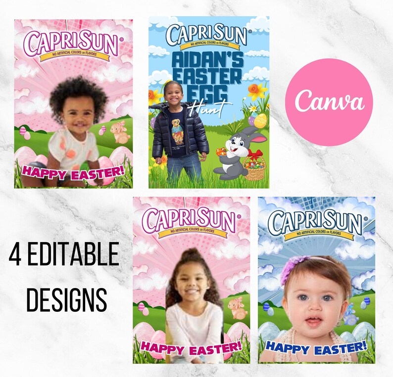 Editable Capri Sun Label Template: DIY Party Favors (digital Template ...