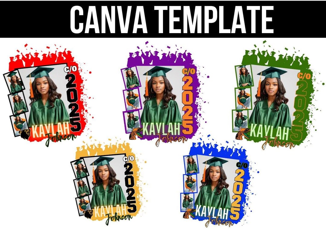 Senior Bootleg Template: DIY Graduation Design (canva Pro, PNG) - Etsy