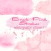 Pink Brush Stroke Clipart, Watercolor Splashes PNG, Logo Elements ...