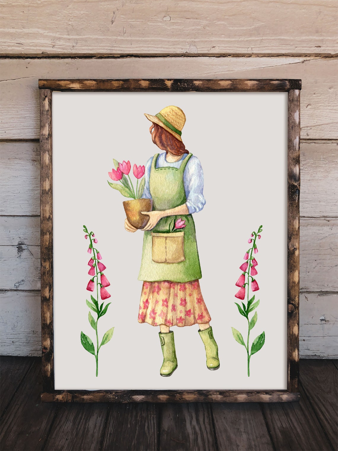 Spring Gardening Watercolor Clipart, Garden Tools Png Graphics, Summer ...