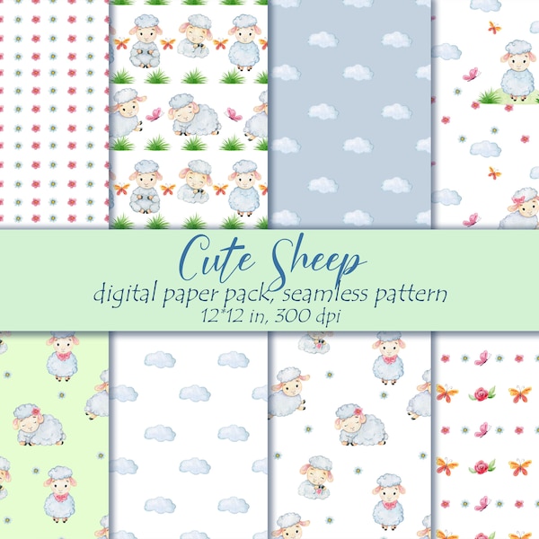 Sheep Pattern - Etsy