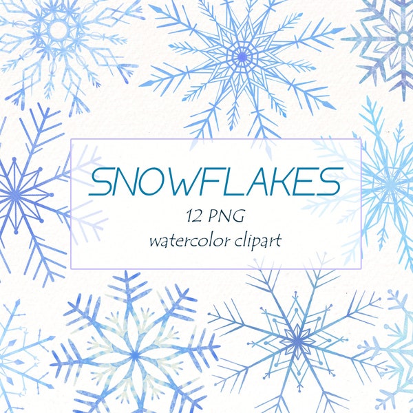 Snowflake Clip Art - Etsy