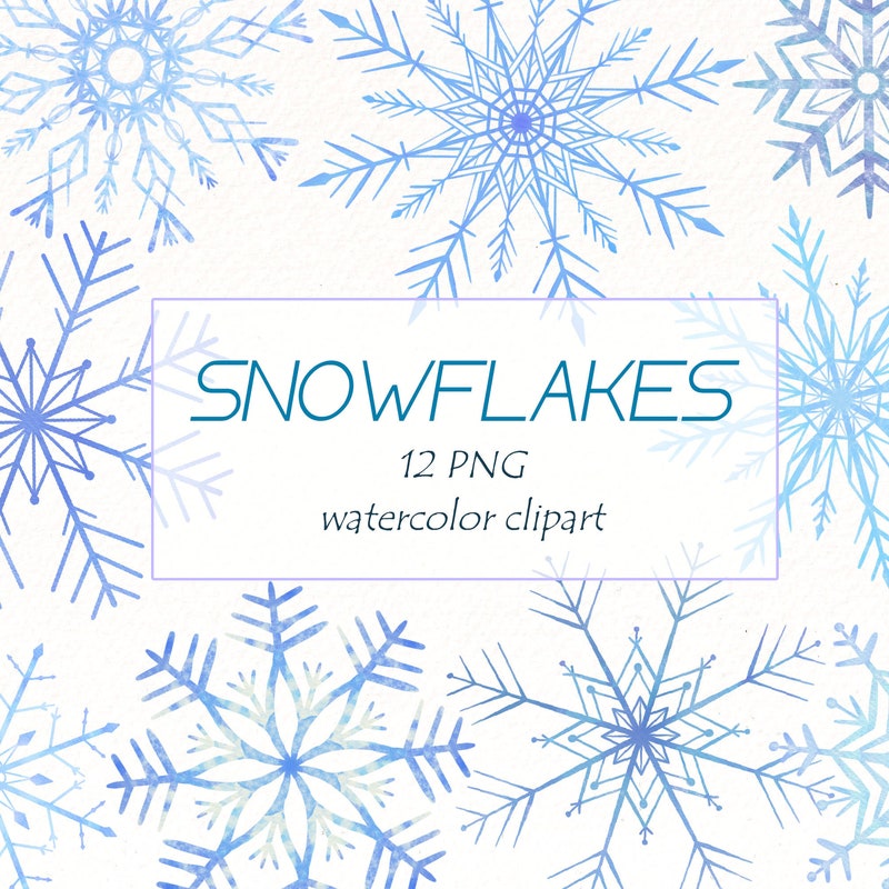 Snowflake Clip Art - Etsy