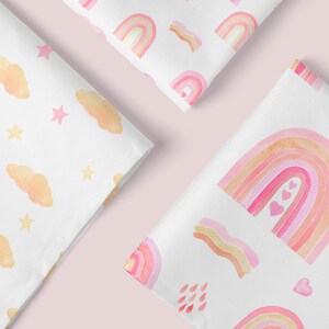 Watercolor Boho Rainbow Digital Paper, Bohemian Backdrop, Baby Pattern ...