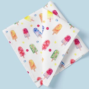 Summer Digital Paper Pack , Ice Cream Seamless Pattern , Food ...