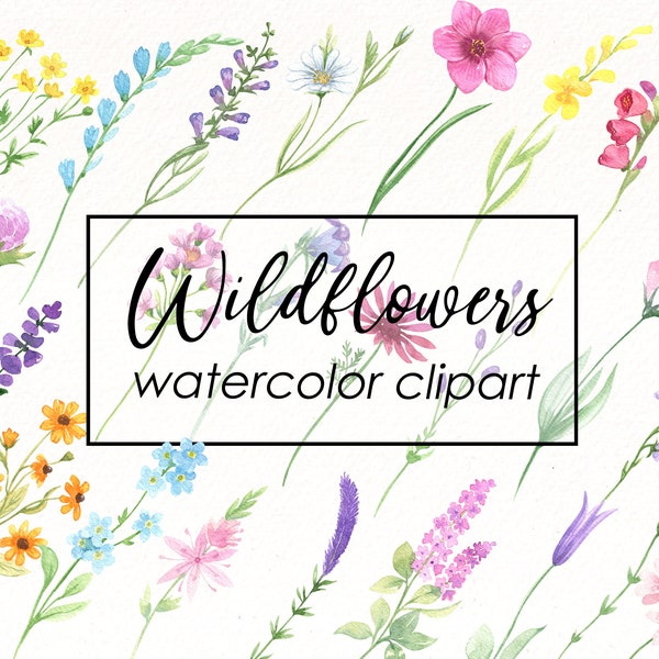 Bright Watercolor - Etsy